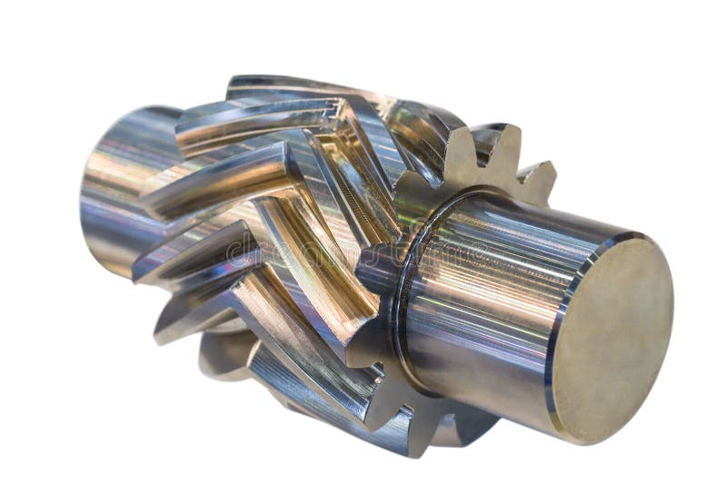 Herringbone Toothed Wheel. Isolated on White Background Stock Photo ...