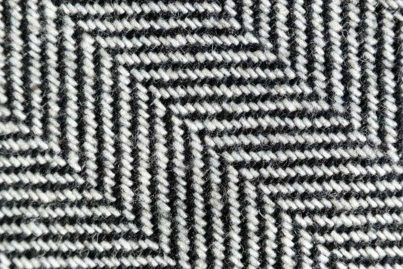 The Herringbone Tweed Wool Fabric Texture Background Closeup. Natural ...