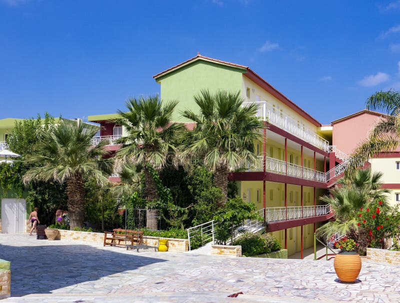 Hersonissos Little Resort, Crete Editorial Stock Photo - Image of ...