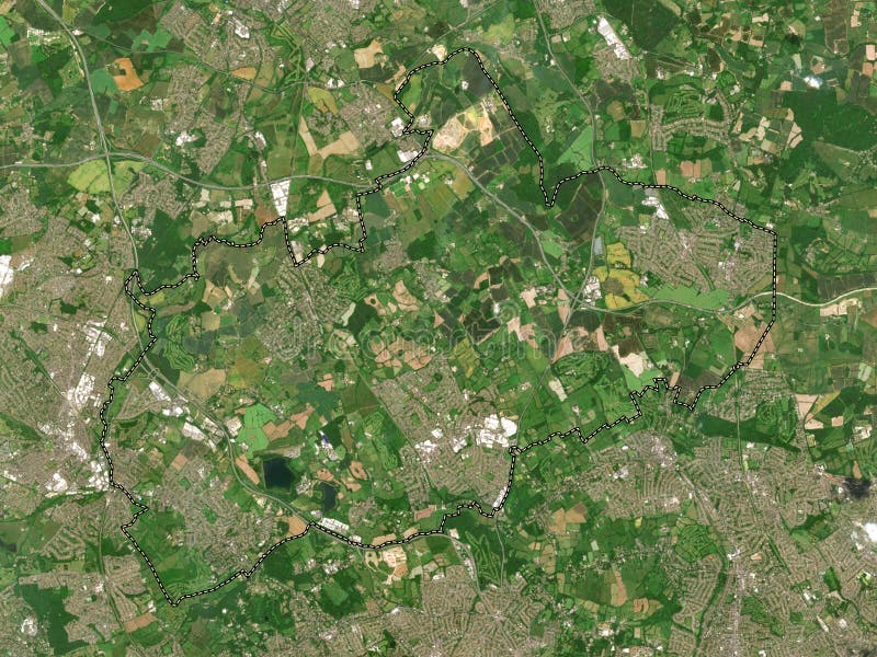 Hertsmere District Map - England UK Stock Vector - Illustration of ...