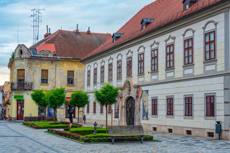 Herzer Palace in Croatian Town Varazdin Editorial Photography - Image ...