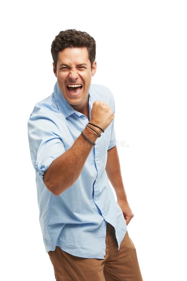 Hes Got an Expression for Every Occassion. Studio Shot of Handsome ...