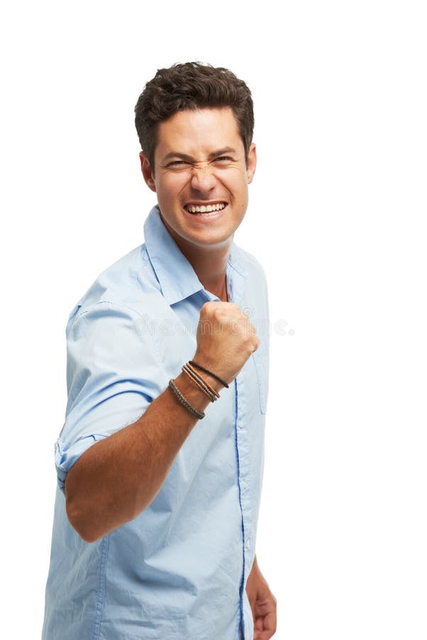 Hes Got an Expression for Every Occassion. Studio Shot of Handsome ...