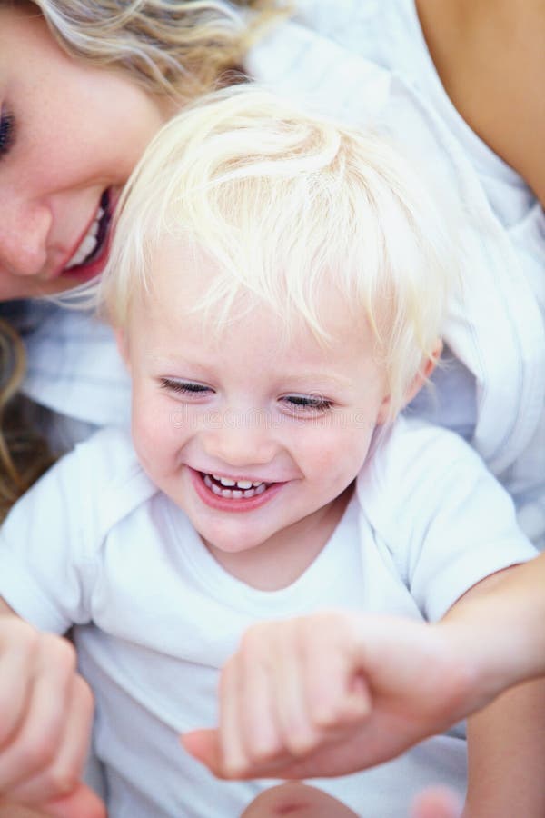 Hes Such a Mommys Boy. a Baby Boy and His Affectionate Mother. Stock ...