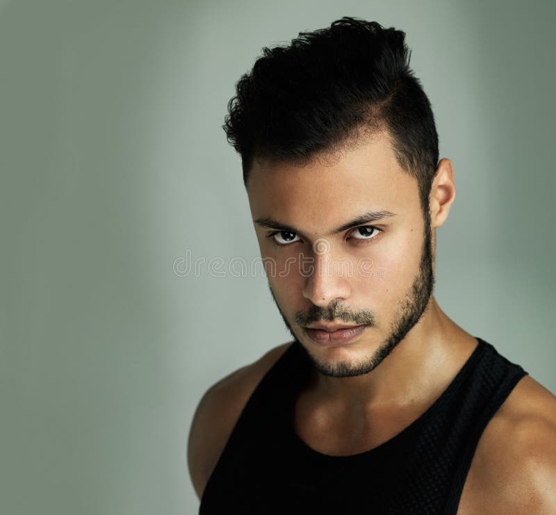 Hes an Unstoppable Force. Studio Portrait of an Athletic Young Man ...