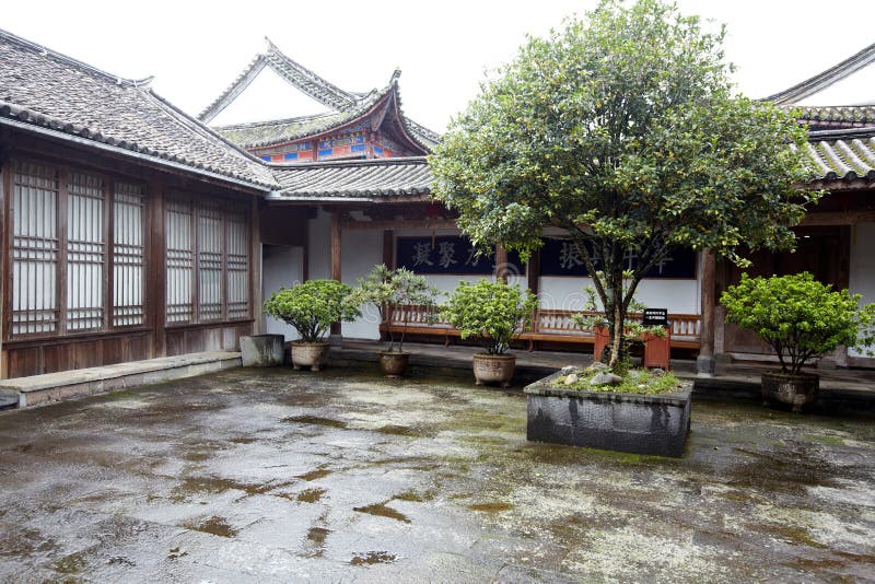 Heshun ancient town stock photo. Image of wall, step - 20811190