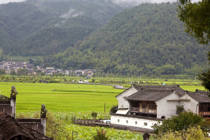 Heshun ancient town stock photo. Image of village, china - 20811948