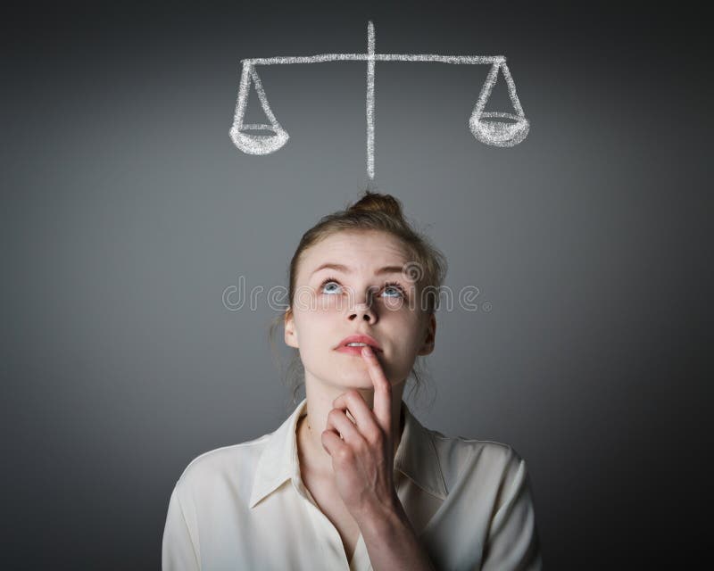 Hesitation stock image. Image of people, scale, cons - 58988803