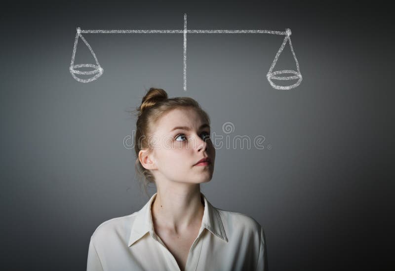 Hesitation stock image. Image of portrait, balance, idea - 58989163