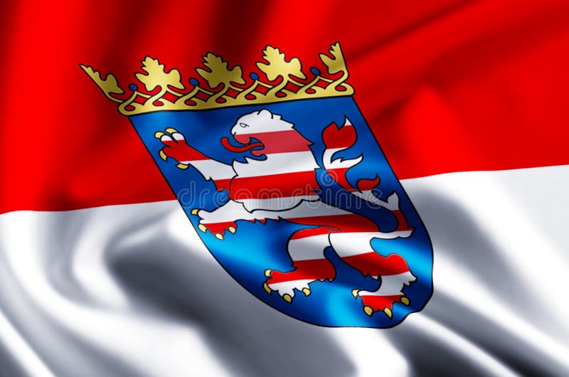 Hesse Germany Flag Illustration Stock Illustration - Illustration of ...