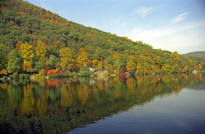 Hessian Lake at Bear Mountain Stock Photo - Image of destinations, bear ...