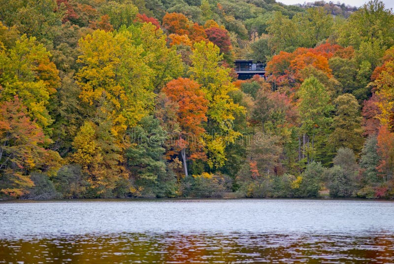 Hessian Lake Hillside stock image. Image of hessian, trees - 17115273