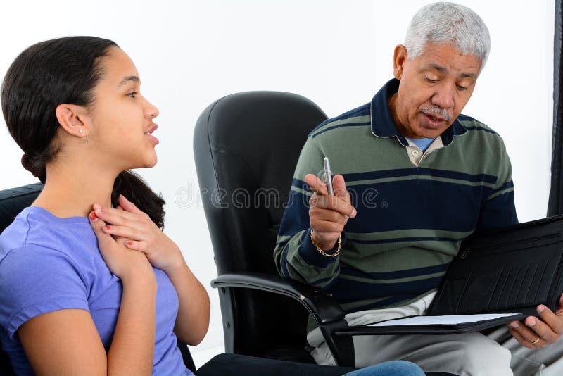 Het adviseren stock afbeelding. Afbeelding bestaande uit mensen - 29209437