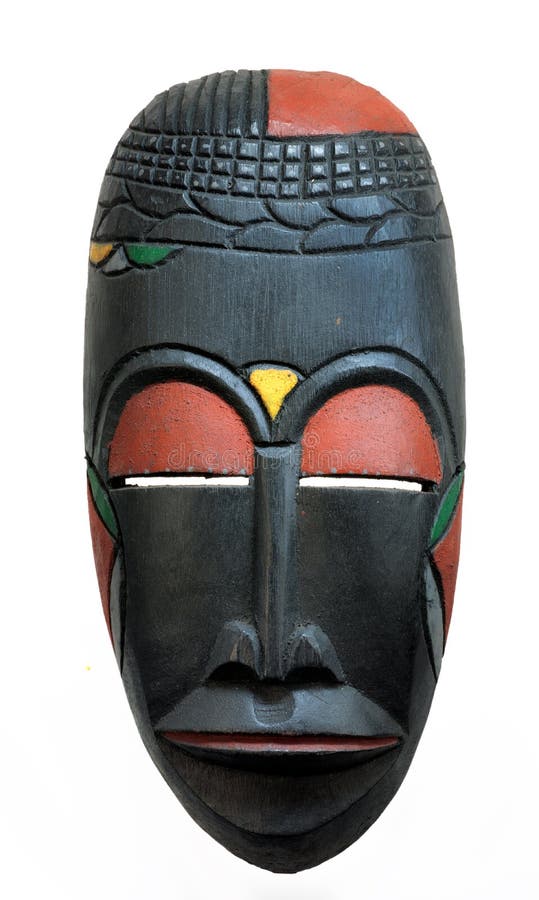 Het Afrikaanse Masker Van Het Gezicht. Stock Afbeelding - Afbeelding ...