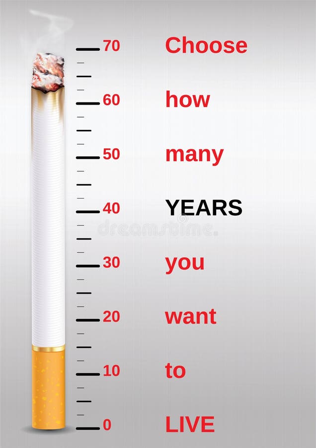 Anti-Rook Campagne Afbeelding Voor Drukwerk Stock Illustratie ...