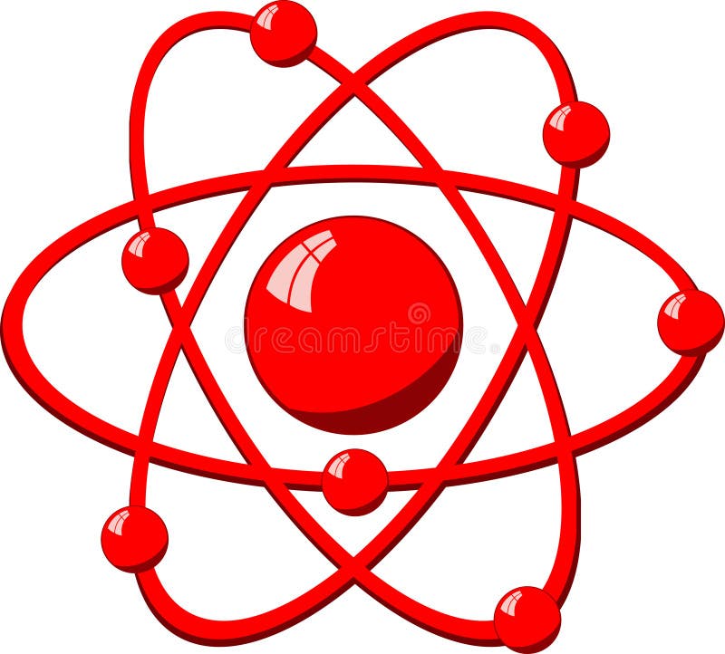 Het atoom van de molecule vector illustratie. Illustration of ...