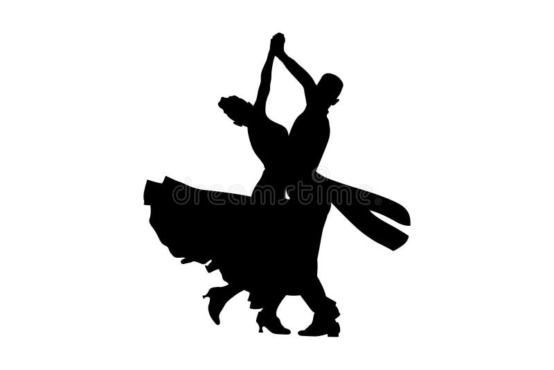 Het Ballroom Dansen Van De Danssport Vector Illustratie - Illustration ...