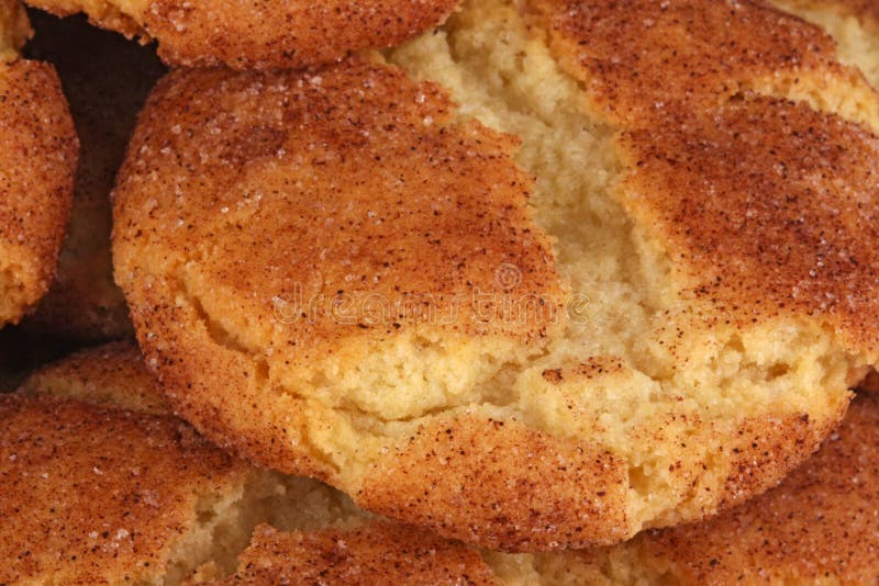 Het Beeld Van De Close-up Van Een Snickerdoodlekoekje Stock Afbeelding ...