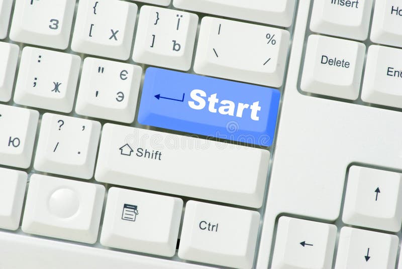 Startknop stock afbeelding. Image of zaken, einde, ontwerp - 6434819