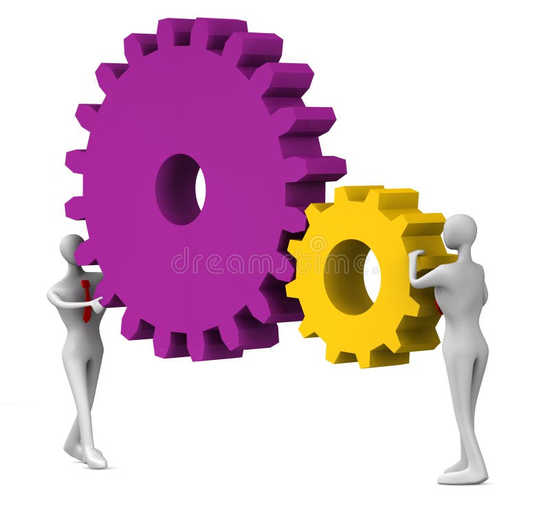 Het Belangrijkste Deel Van Het Mechanisme. Stock Illustratie ...