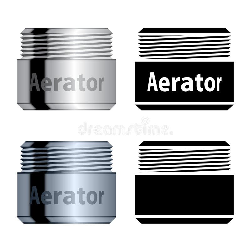 Het Beluchtingstoestel Van De Waterbesparing Vector Illustratie ...