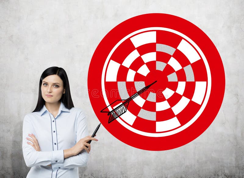 Het Bepalen Van En Het Bereiken Van Een Doelstelling Stock Foto - Image ...