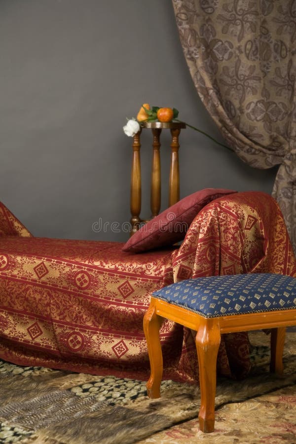 Het Binnenland Van Luxurios Van Het Boudoir Stock Afbeelding - Image of ...