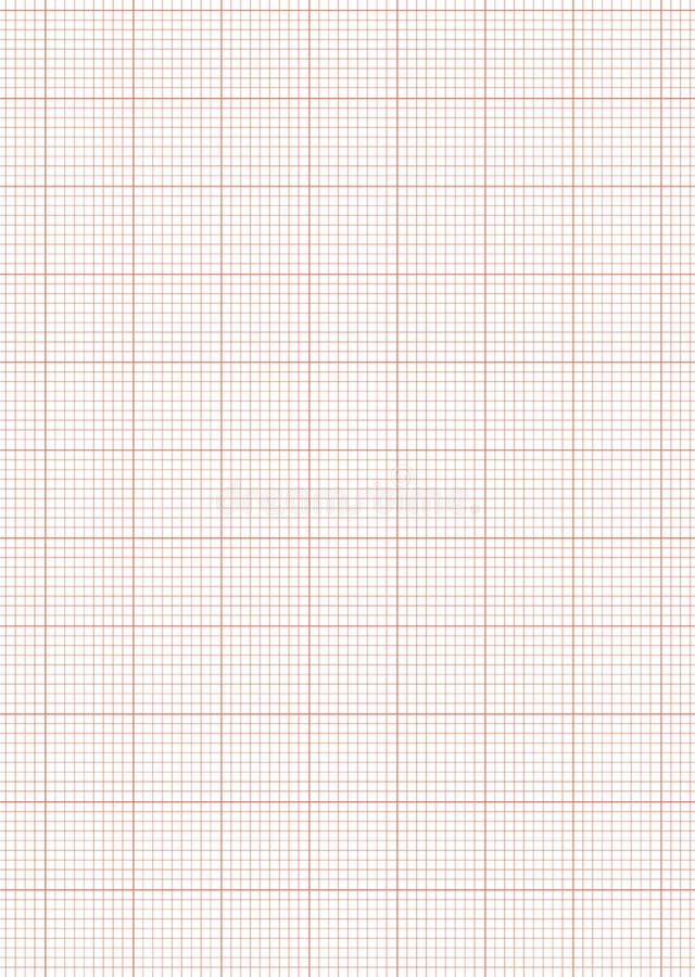 Het Bladrood Van Het Millimeterpapier A4 Vector Illustratie ...