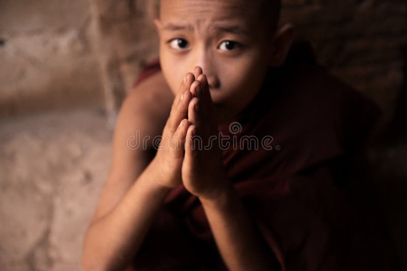 Het Boeddhistische Beginners Leren Stock Afbeelding - Image of klooster ...