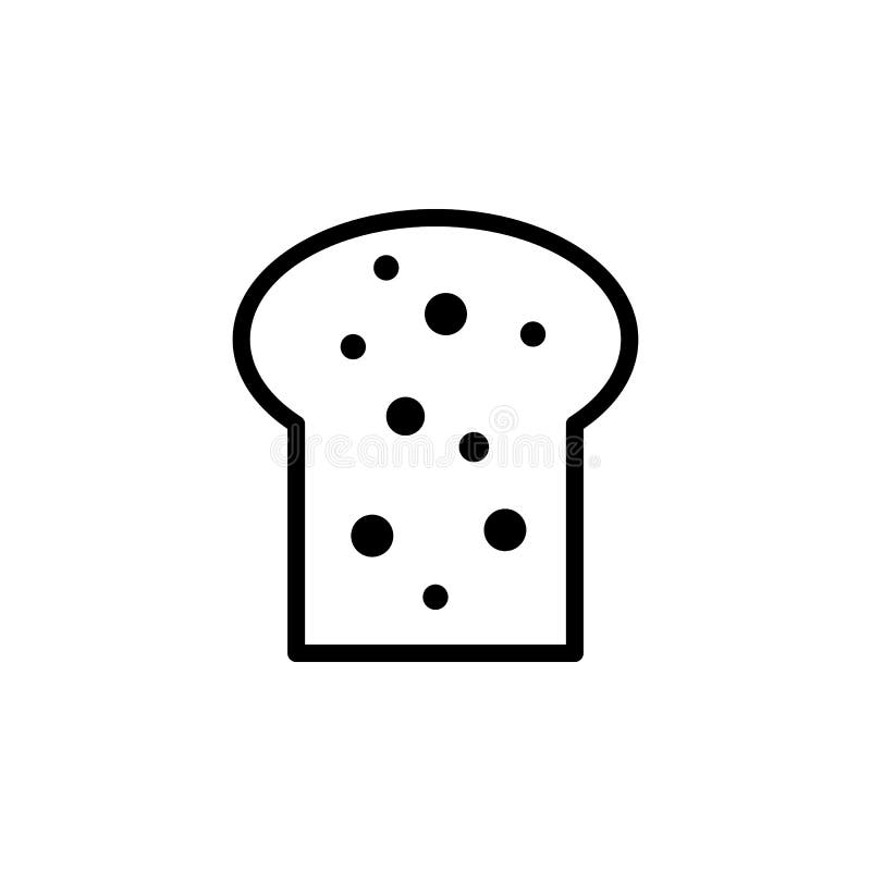 Gesloten Brood, Kleurenpictogram Bakkerij Bakkerspictogrammen ...