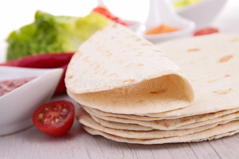 Taco brood stock afbeelding. Image of spaanders, saus - 28699679