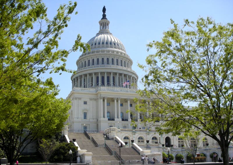 Voorbij De Stappen Van Het Capitool Stock Foto - Image of gebouw, staat ...
