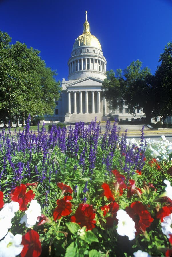 Het Capitool Van De Staat Van West-Virginia Stock Foto - Image of ...