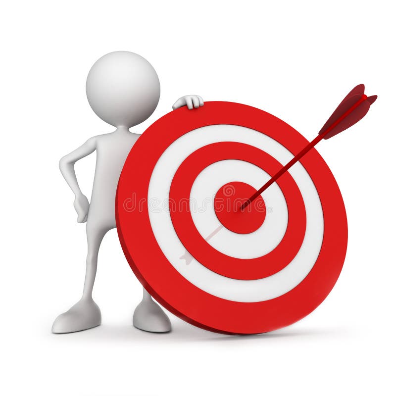Het centrum van het doel stock illustratie. Illustration of zaken ...