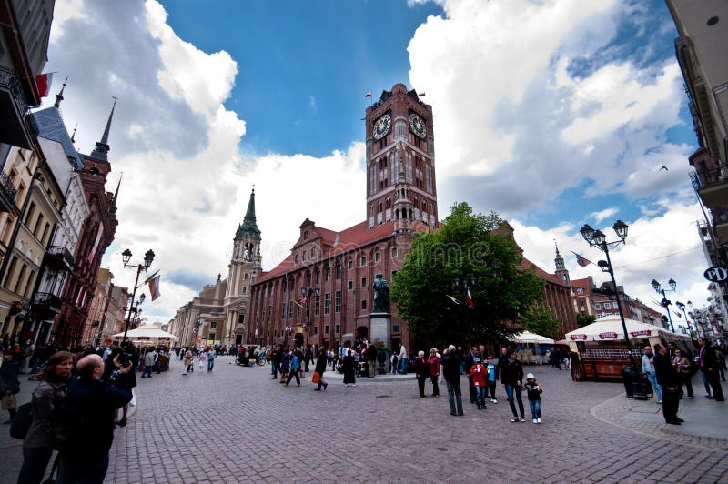 Het Centrum Van Torun, Polen Redactionele Afbeelding - Image of ...