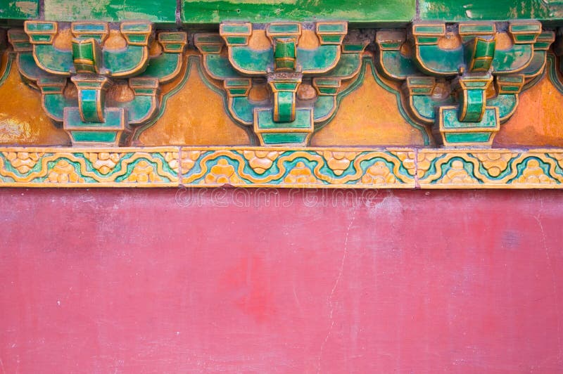 Het Chinese Detail Van Het Dak. Stock Foto - Image of oriënteer ...