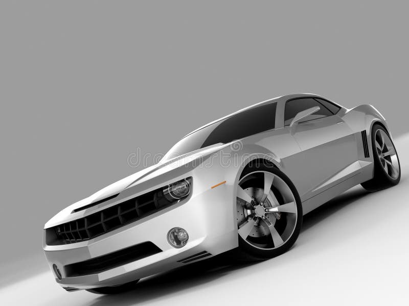 Het Concept 2009 Van Camaro Van Chevrolet Stock Illustratie ...