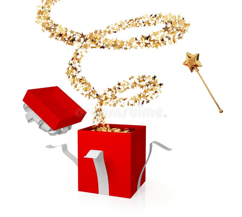De gift van de verrassing vector illustratie. Illustration of seizoen ...