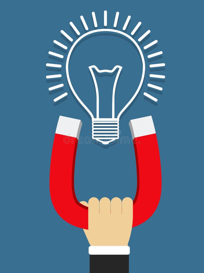 Het concept van het idee vector illustratie. Illustration of gloeien ...