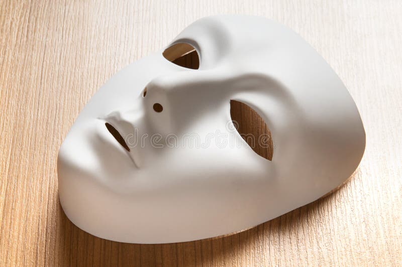 Het Concept Van Het Theater - Witte Maskers Stock Foto - Image of ...