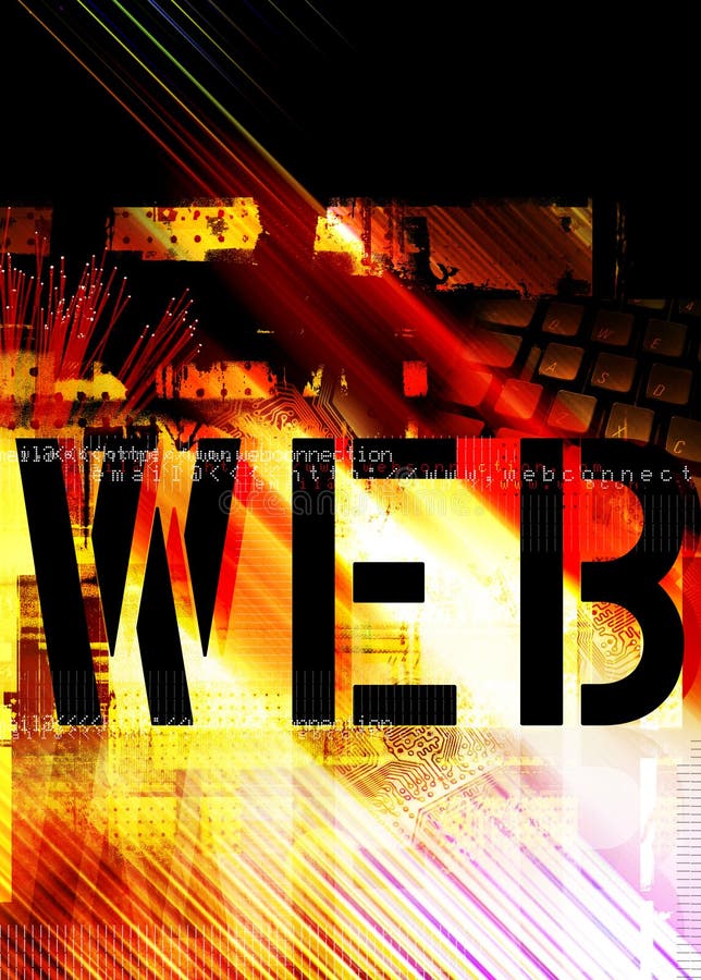 Het Concept van het Web stock illustratie. Illustration of internet ...