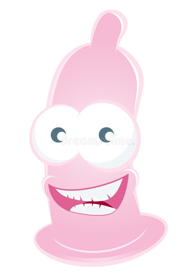 Het Condoom Van Het Beeldverhaal Vector Illustratie - Illustration of ...