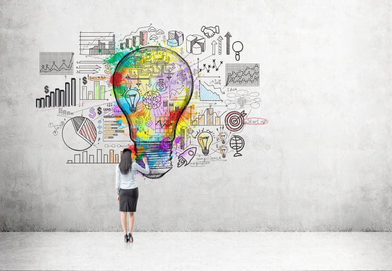 Het Creatieve Concept Van Het Idee Stock Foto - Afbeelding bestaande ...