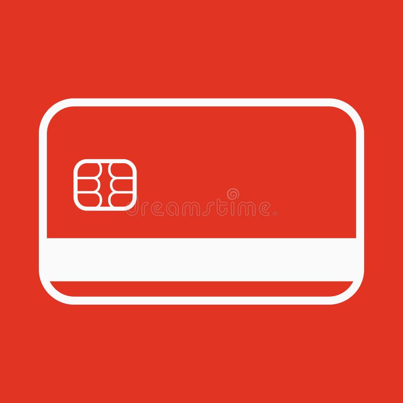 Het Creditcardpictogram Betaalpassymbool Vector Illustratie ...