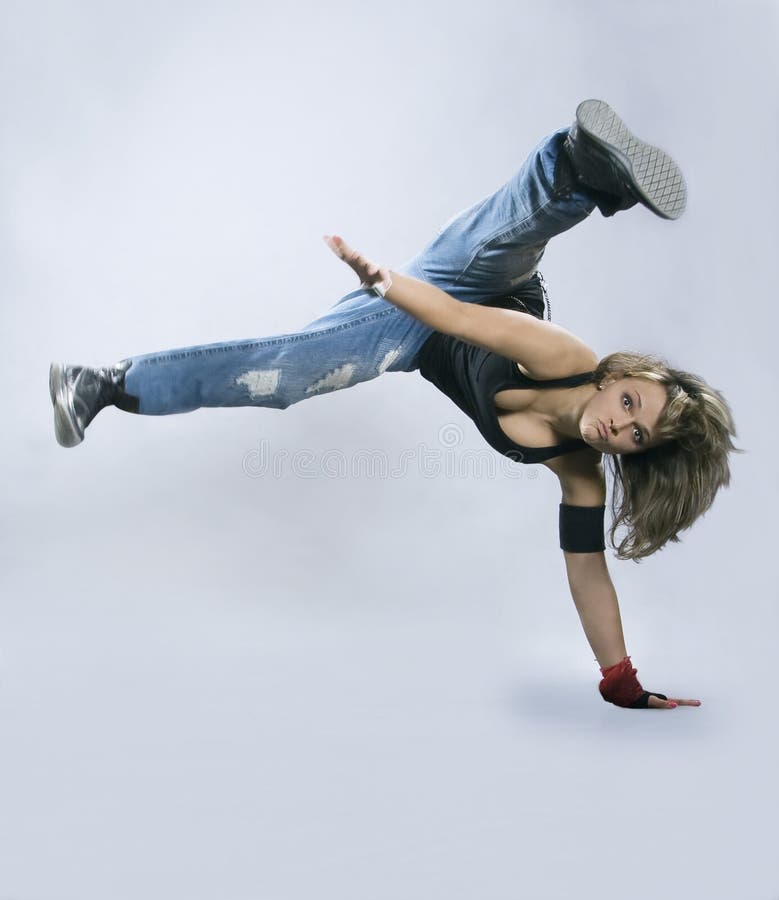 Het Dansen Van De Tiener Breakdance in Actie Stock Afbeelding - Image ...