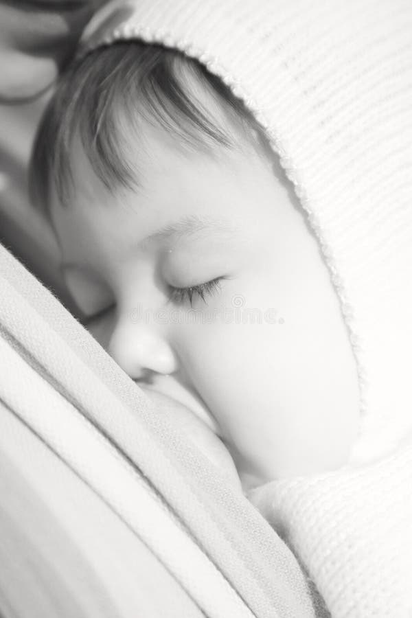 Het de borst geven stock afbeelding. Afbeelding bestaande uit onschuld ...