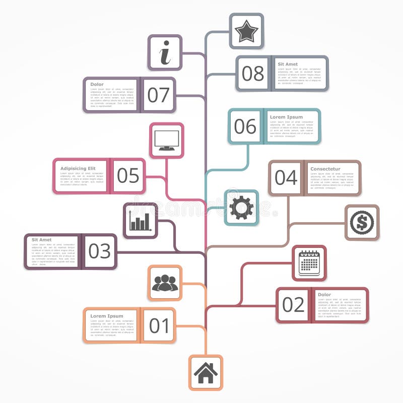 Het diagram van de boom vector illustratie. Illustration of vertoning ...