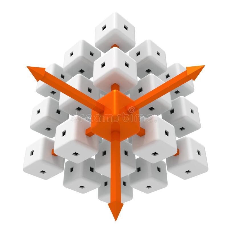 Het Diagram Van De Samenhang Stock Illustratie - Illustration of bouw ...