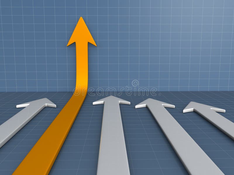 Pijldiagram stock illustratie. Illustration of financiën - 11734594