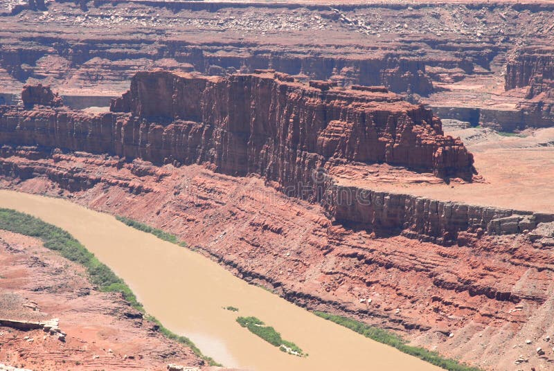 Het Dode Punt Van Het Paard Stock Afbeelding - Image of bergen, nave ...